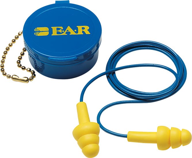 3M EAR 340-4002 UltraFit Reusable Corded Earplugs with Case