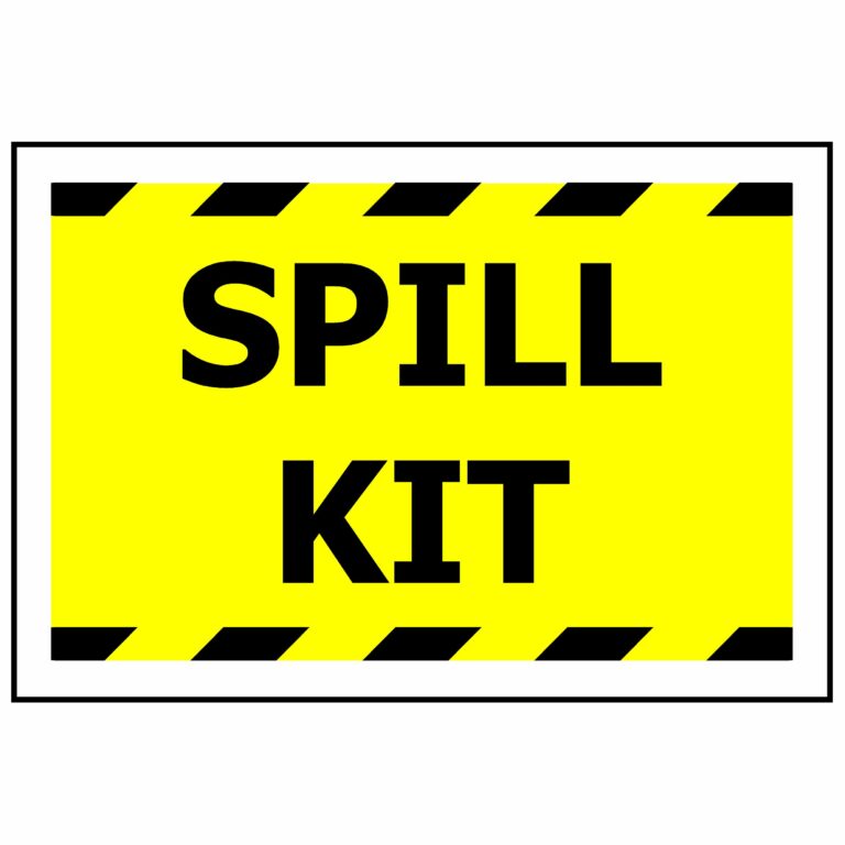 Safety Genius SPILL KIT Sign